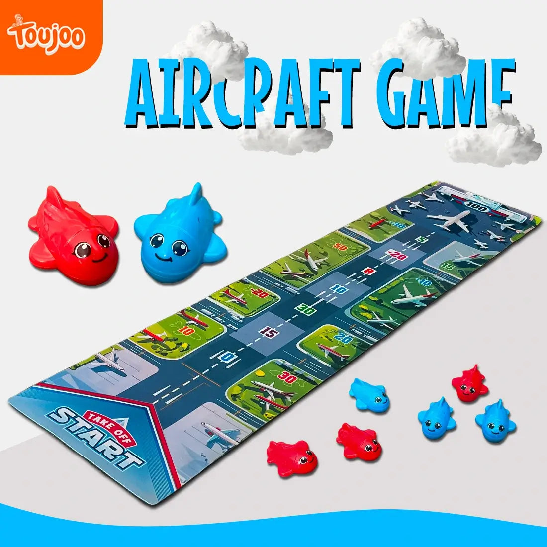 Aircraft Portable Mat Game for Kids – Interactive & Fun Toy – Toujoo